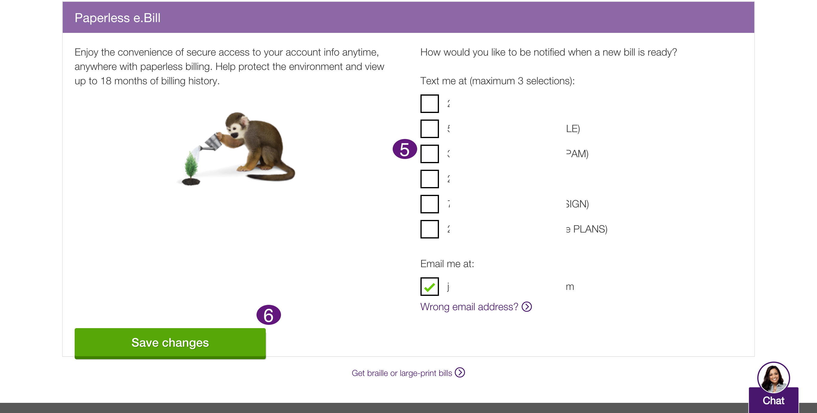 Switch to e.Bill - Mobility account | Support | TELUS.com